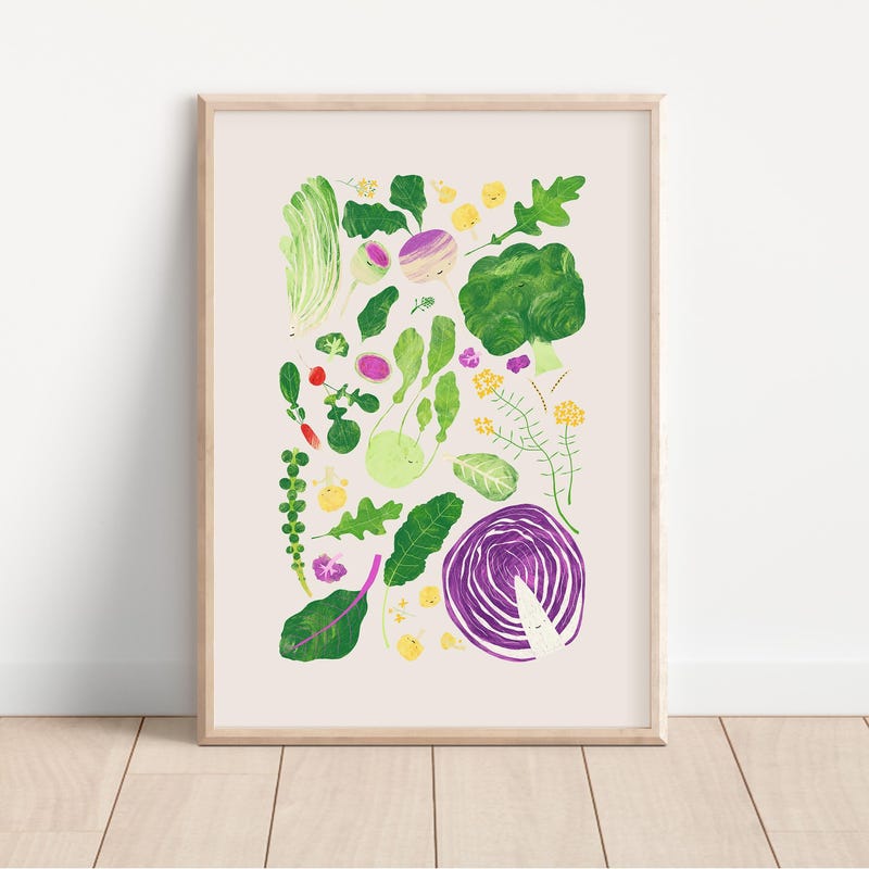 Vegetable Poster - Etsy