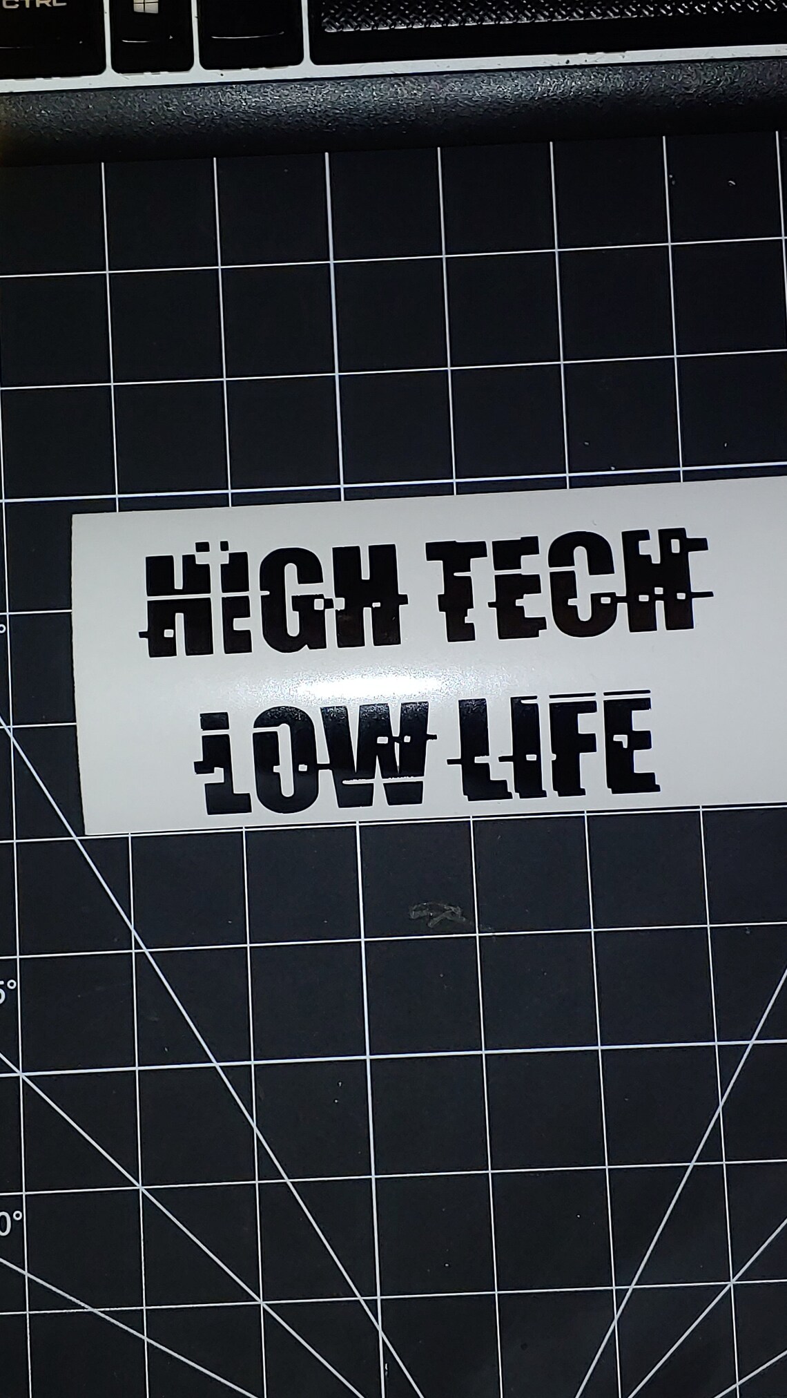 High Tech Low Life - Vinyl Decal Cyberpunk Futurism Techy Laptop Car ...