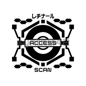 Vinyl Decal "retscan" Cyberpunk Futurism Techy Laptop Car Window ...