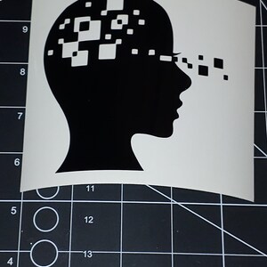 Vinyl Decal "visual Processing" Art Style Cyberpunk Futurism Techy ...
