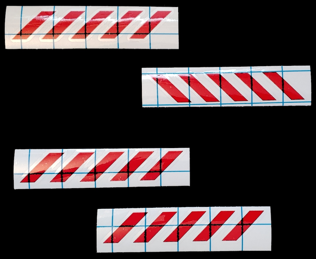 Vinyl Decal "hazard Lines Standard" Set of 2 (read Desc) Cyberpunk ...