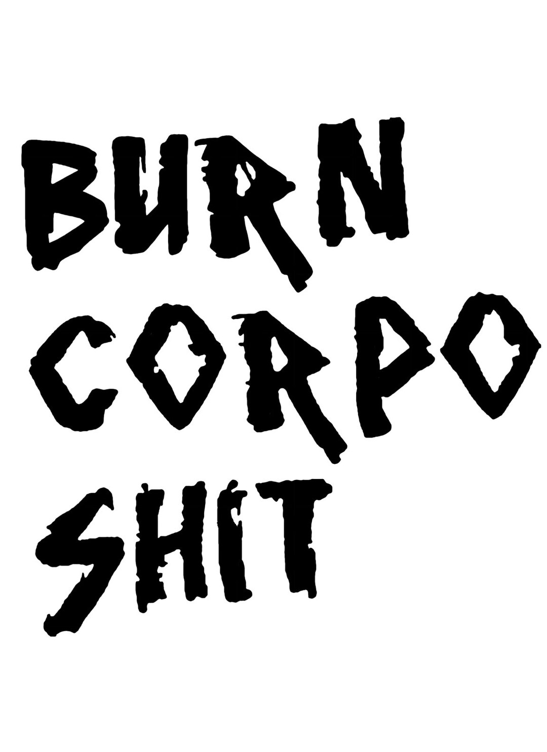 Vinyl Decal "burn Corpo Sh**" Cyberpunk Video Game Graffiti Sci-fi Car ...