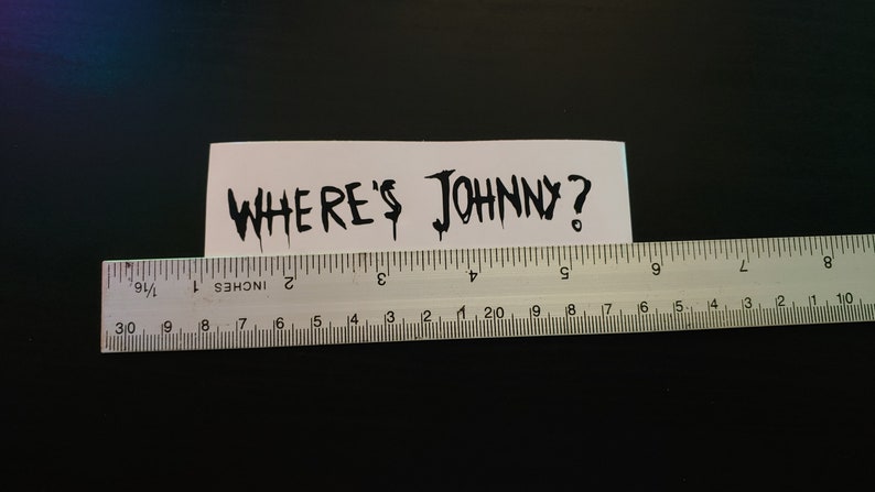 Vinyl Decal where's Johnny Cyberpunk Futurism Techy Laptop Car Window ...