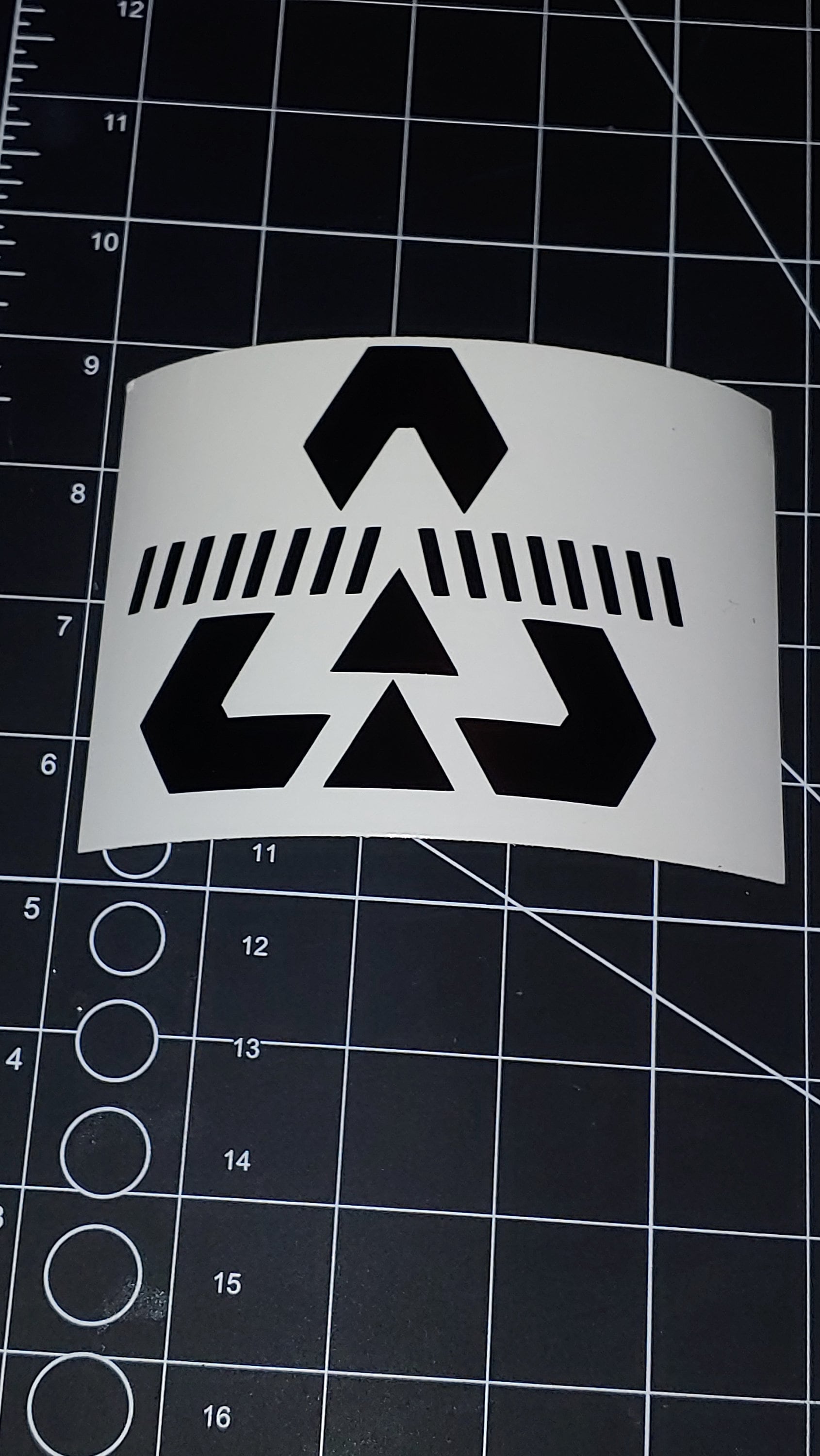 Vinyl Decal "vector Warning" Cyberpunk Futurism Techy Machine ...