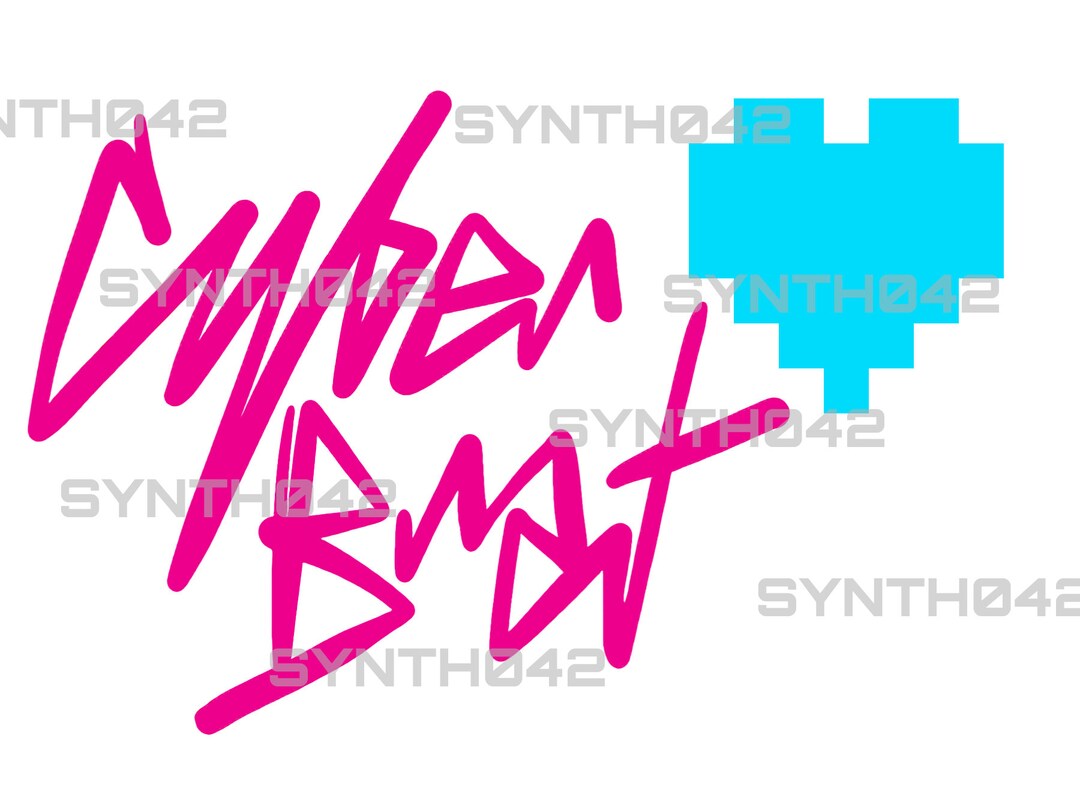 Vinyl Decal "cyber Brat" Girly Cute Cyberpunk Futurism Techy Laptop Car ...