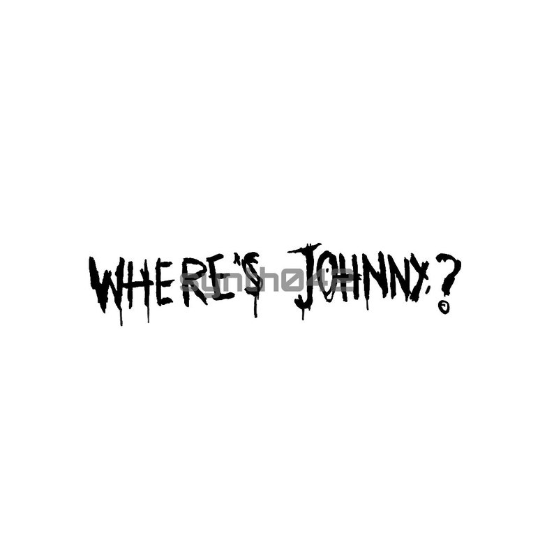 Vinyl Decal where's Johnny Cyberpunk Futurism Techy Laptop Car Window ...