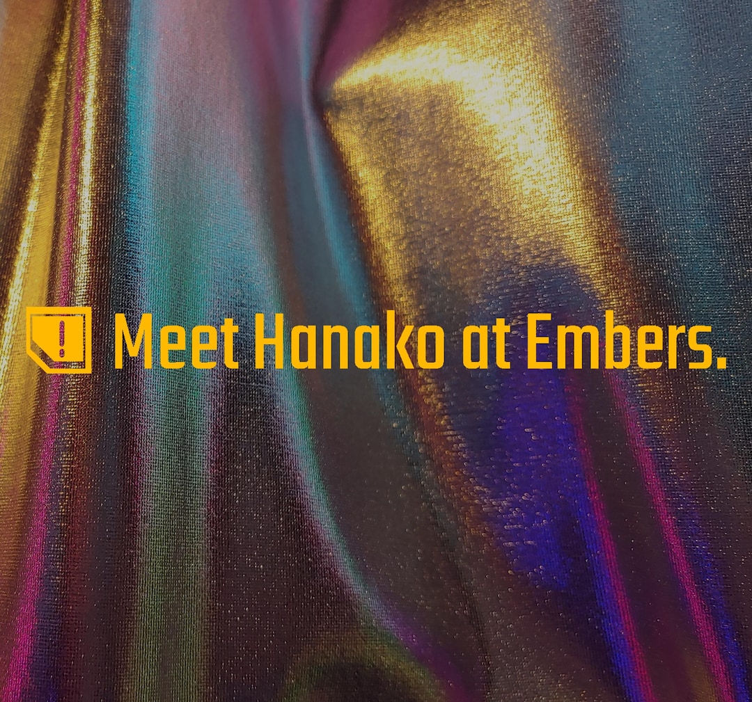 Vinyl Decal Meet Hanako at Embers Cyberpunk Video Game HUD Notification Reference Choose From 2 ...