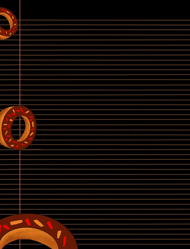 Donut Paper Set - Etsy