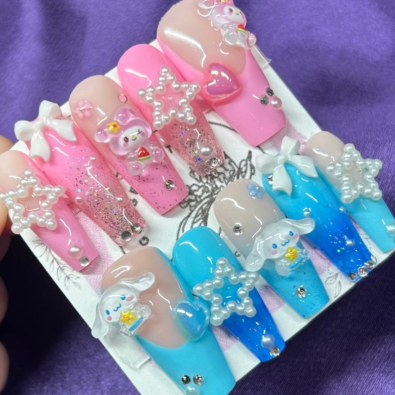 Cinnamon Roll Press on Nails - Etsy