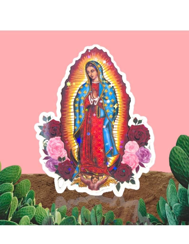 Virgencita De Guadalupe Virgin Mary Sticker - Etsy