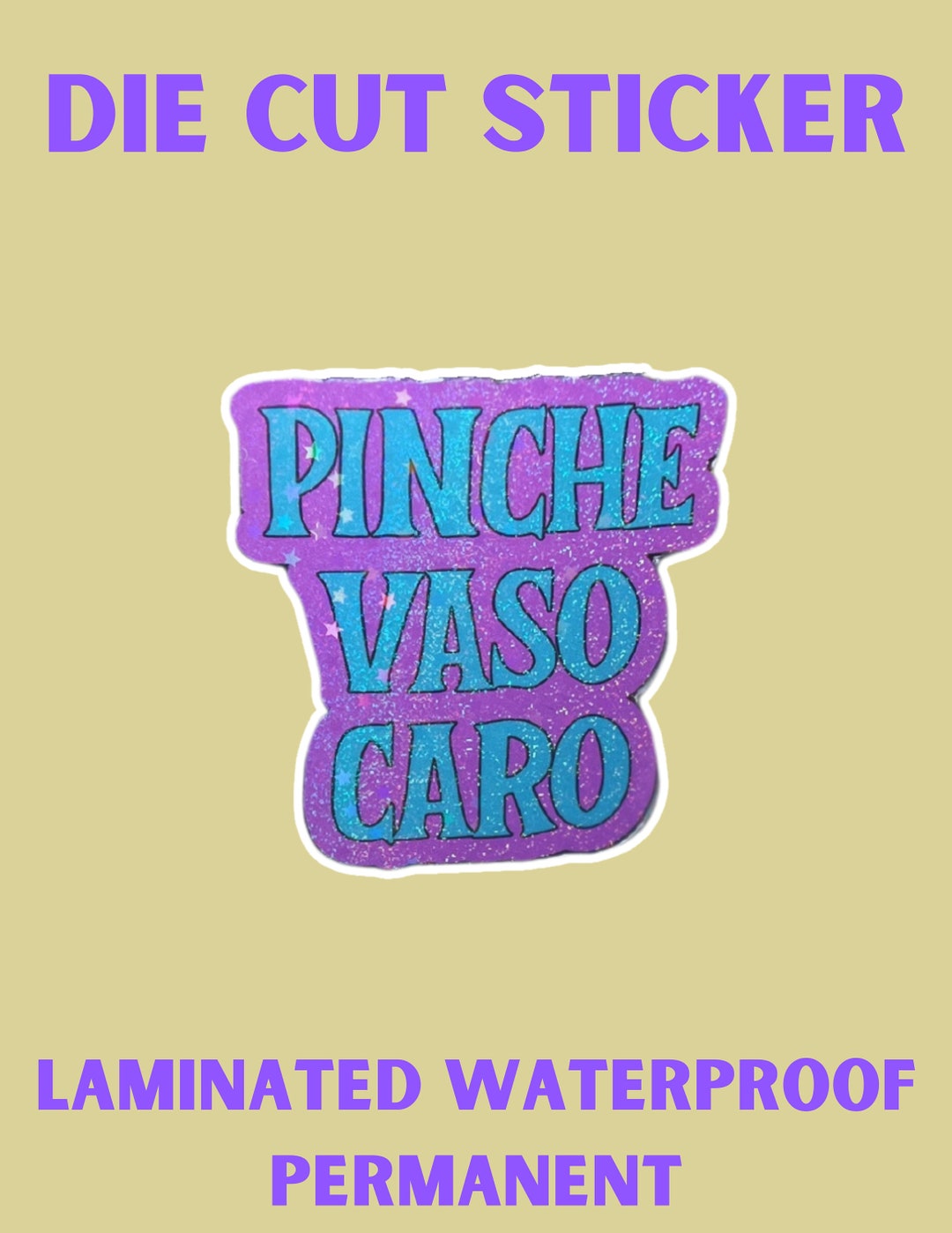 Sticker Pinche Vaso Caro - Etsy