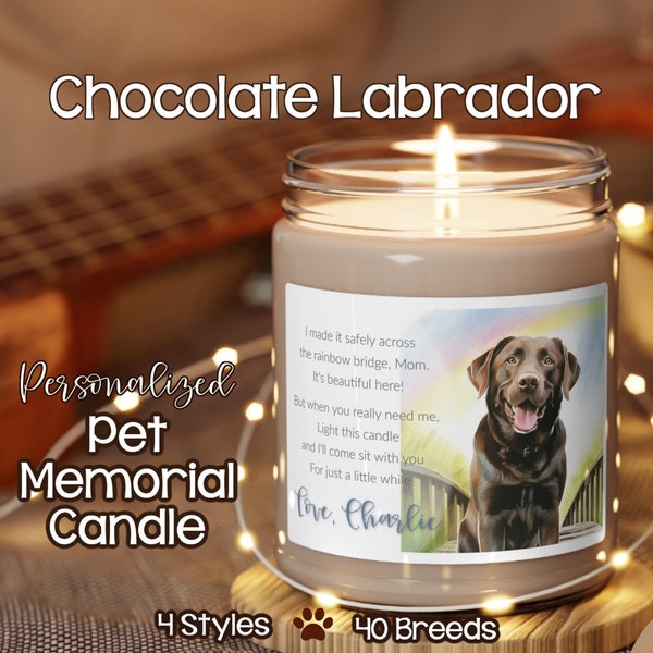 Pet Memorial Candle - Etsy