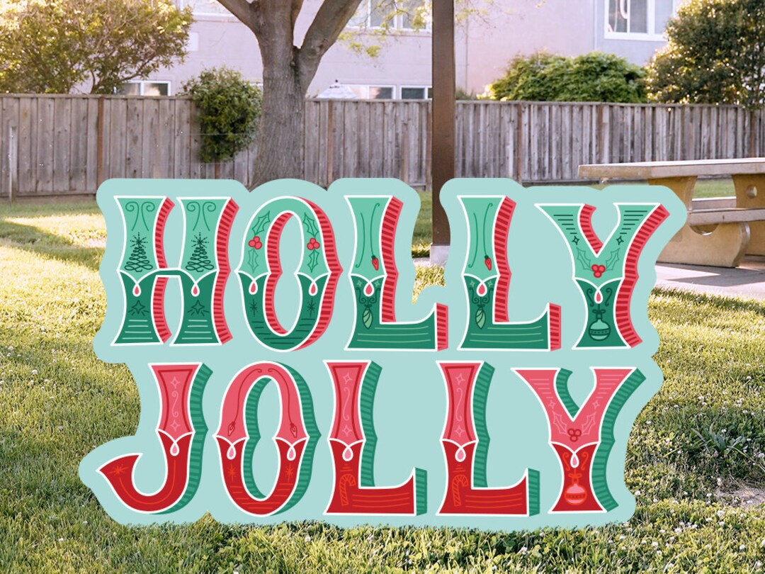 Holly Jolly Christmas Decor - Etsy