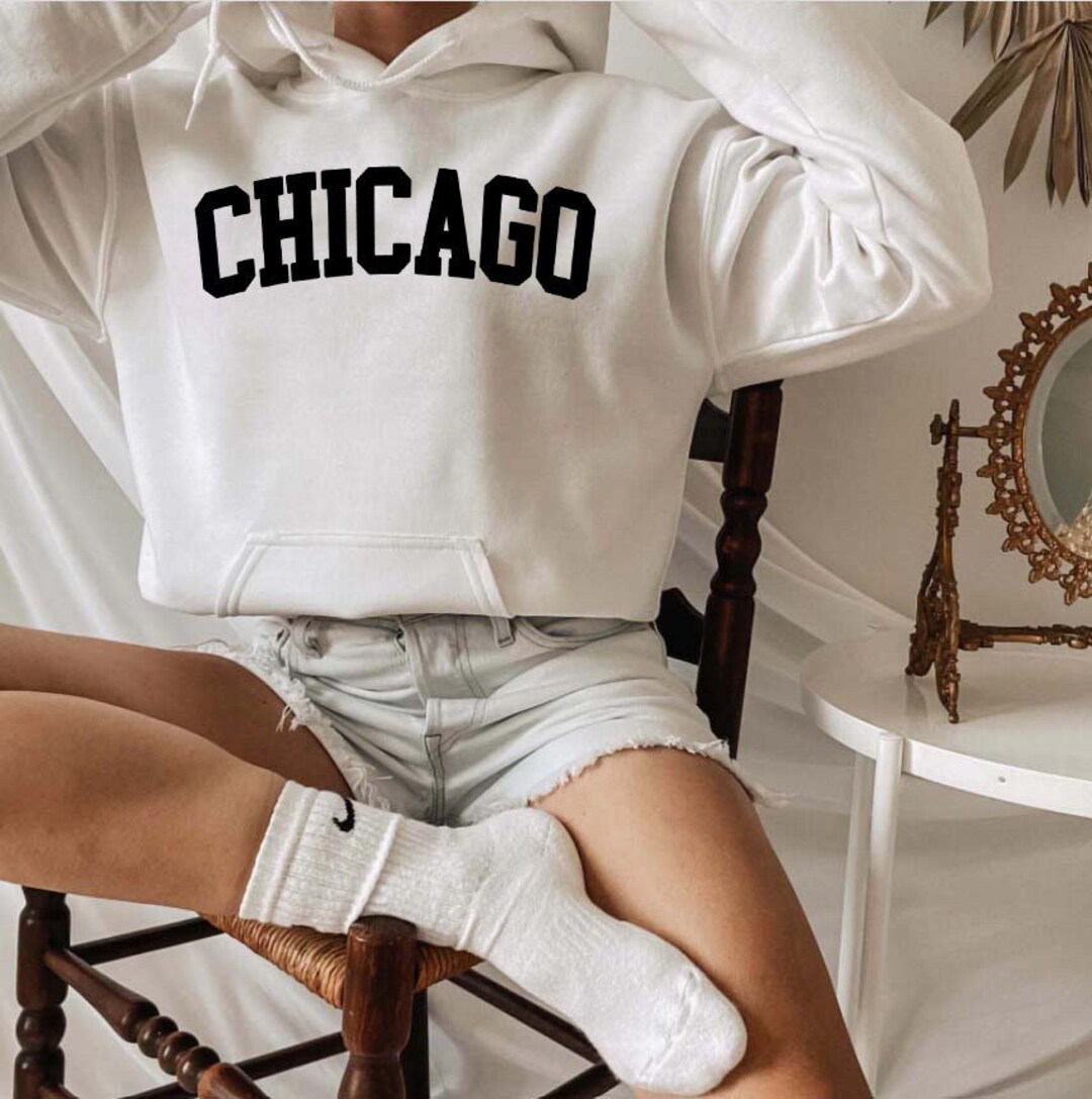 Chicago Hoodie, Chicago Hooded Sweatshirt, Cute Chicago Sweater ...