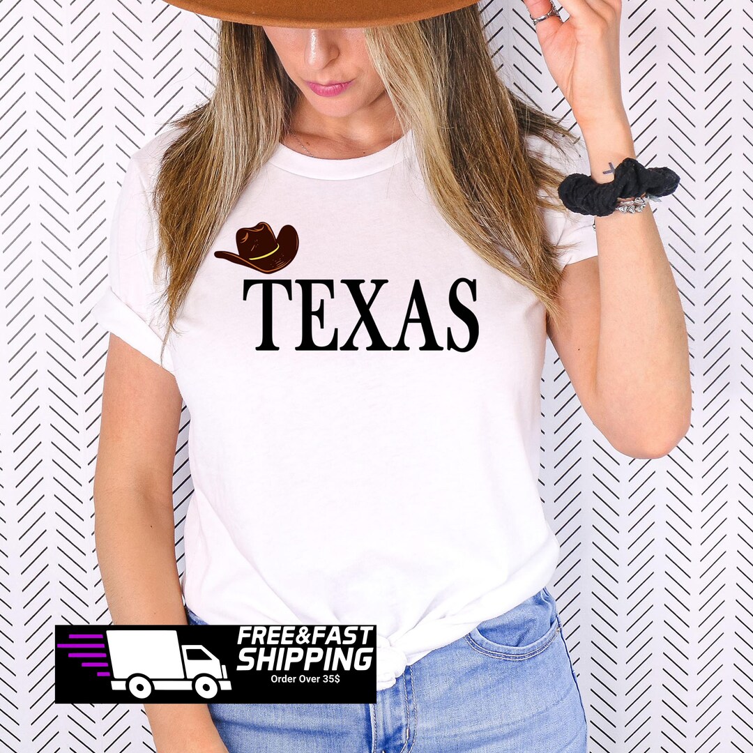 Texas Shirt With Cowboy Had, Texas State Shirt, Texas Lovers Shirt ...