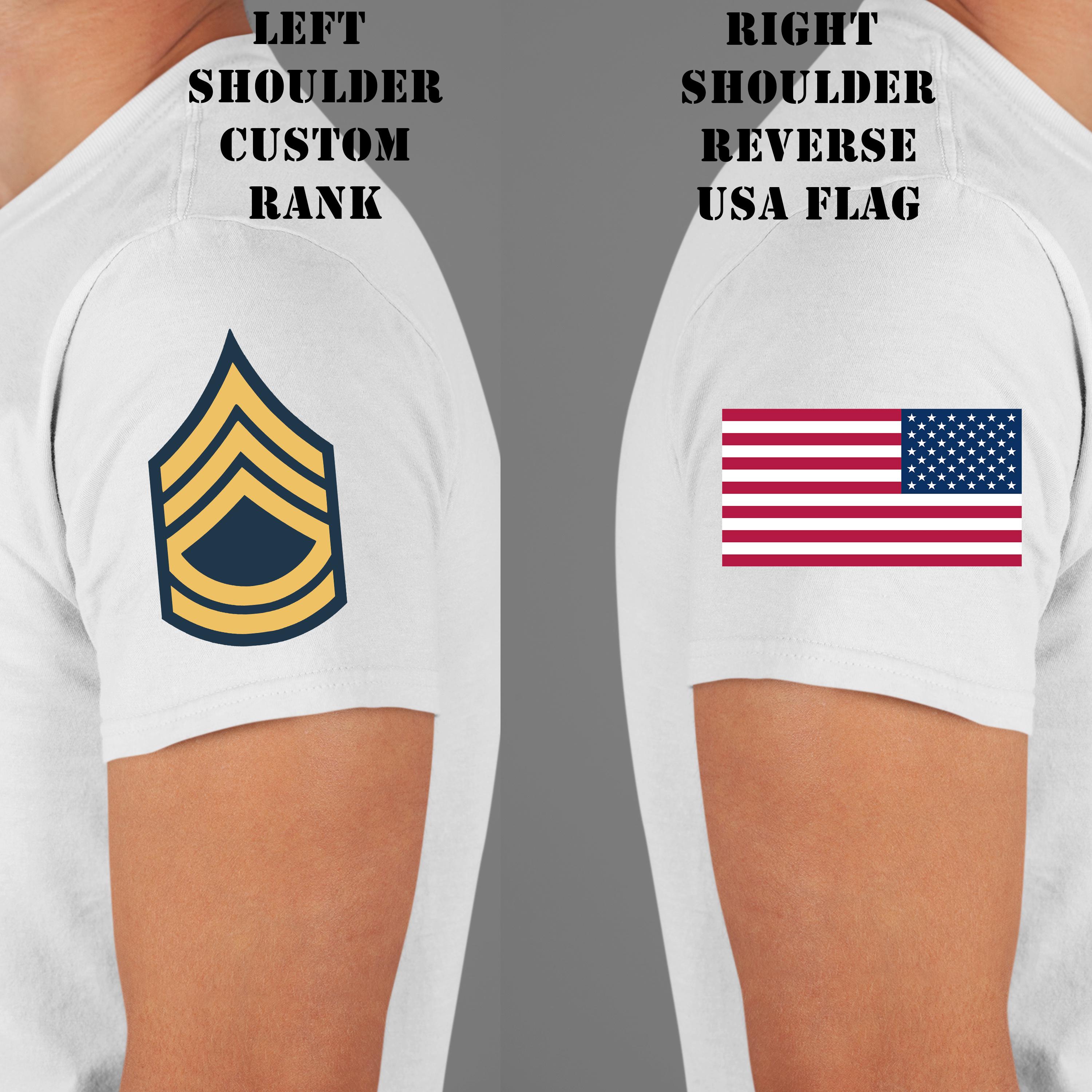 Custom Army Veteran Hoodie With Rank Insignia on Shoulder Seam ...
