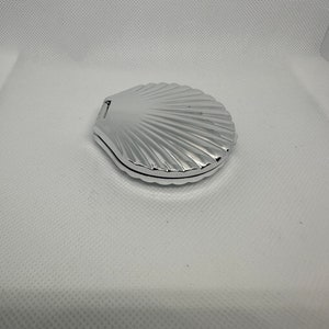 Golden or Silver Sea Shell Compact Mirror, One Side Magnified - Etsy