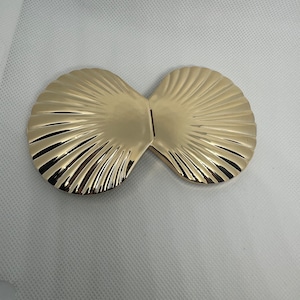 Golden or Silver Sea Shell Compact Mirror, One Side Magnified - Etsy