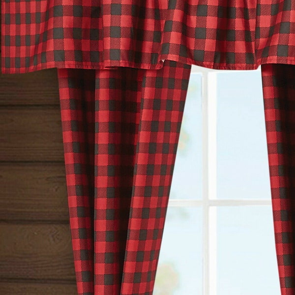 Buffalo Check Curtains - Etsy