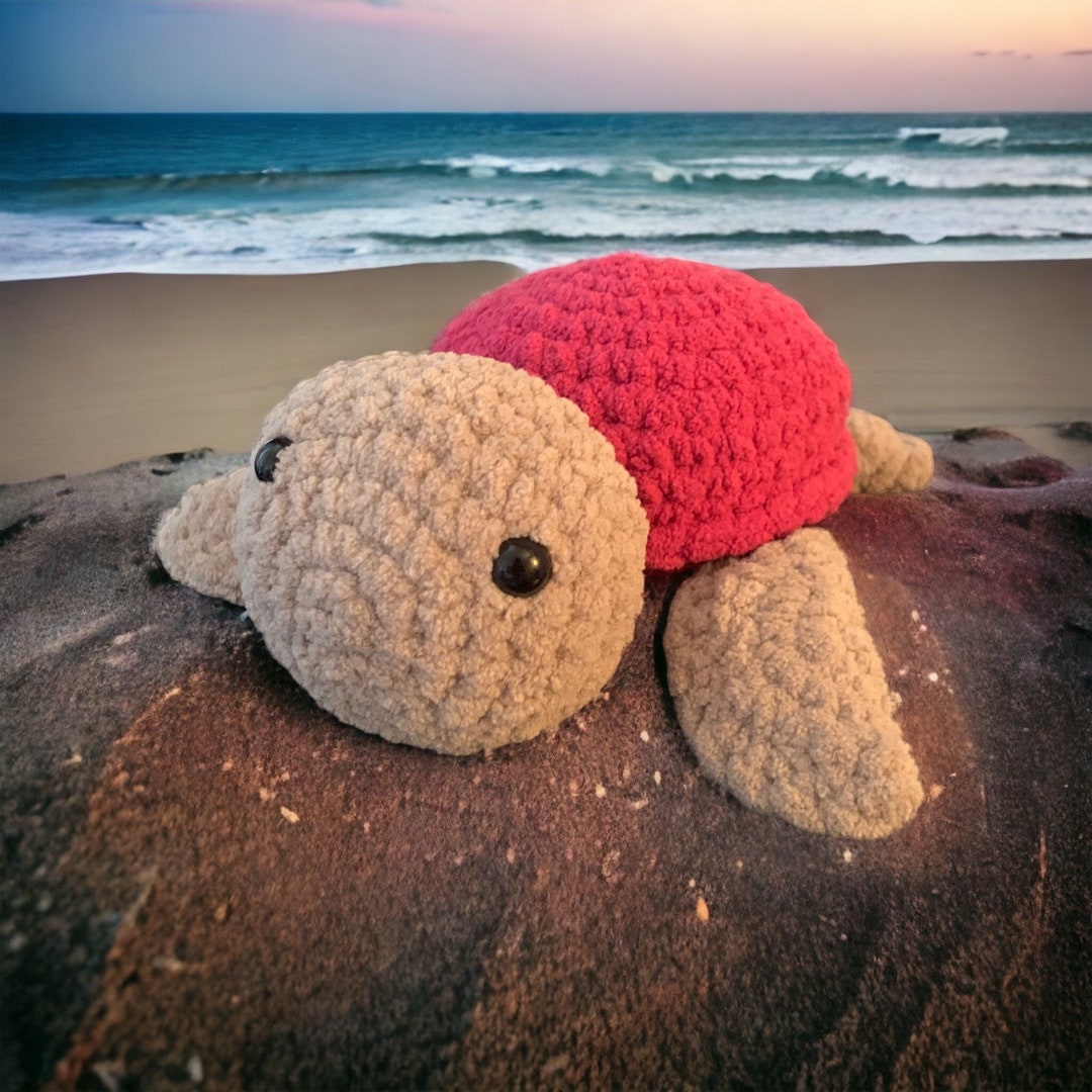 Crochet Turtle Plushie - Etsy