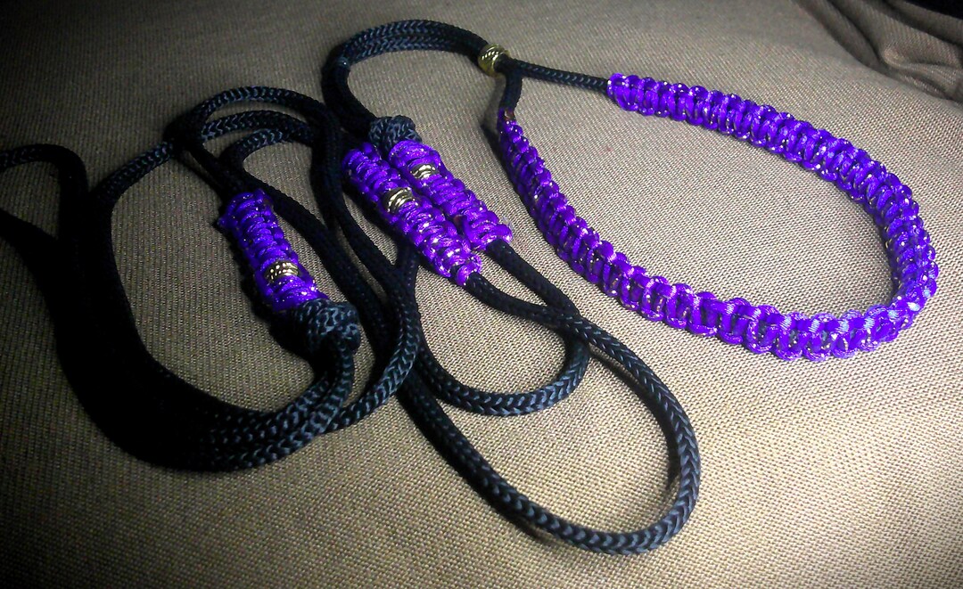 3 Pack of Elegant Dog Show Collar & Show Leads, Black/white or CUSTOM ...