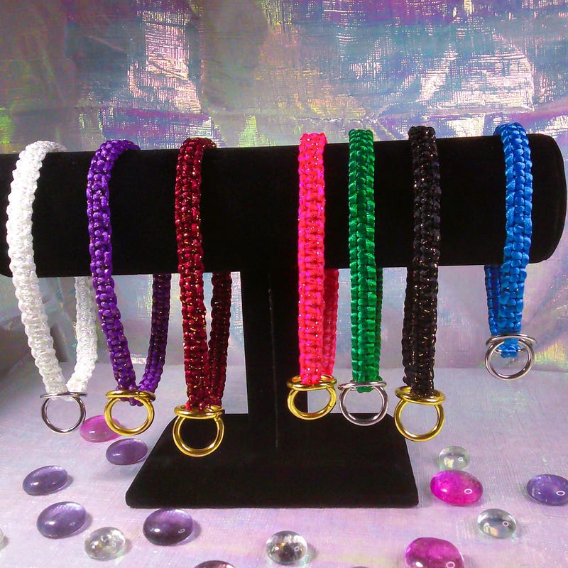Purple Dog Choke Collar - Etsy