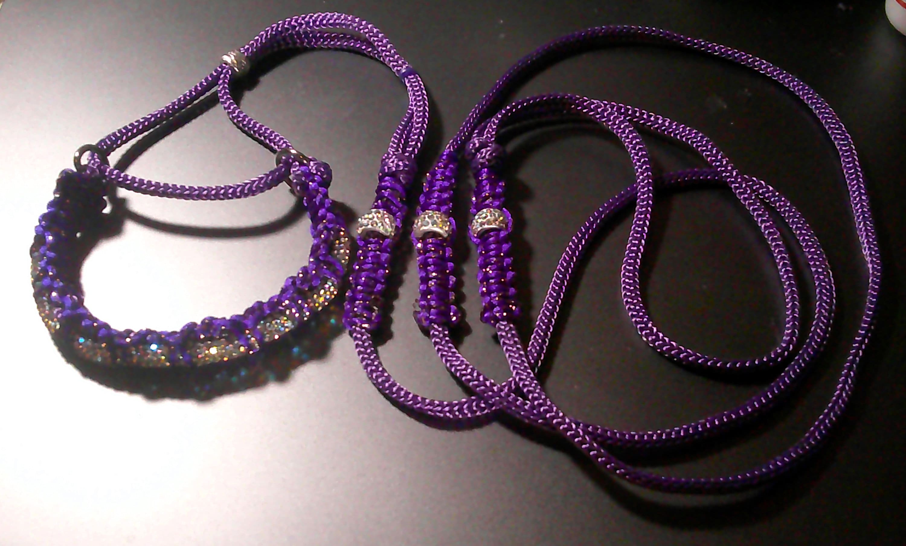 Elegant Dog Show Lead, Classic White or Black Dog Show Leads, Dog Show ...