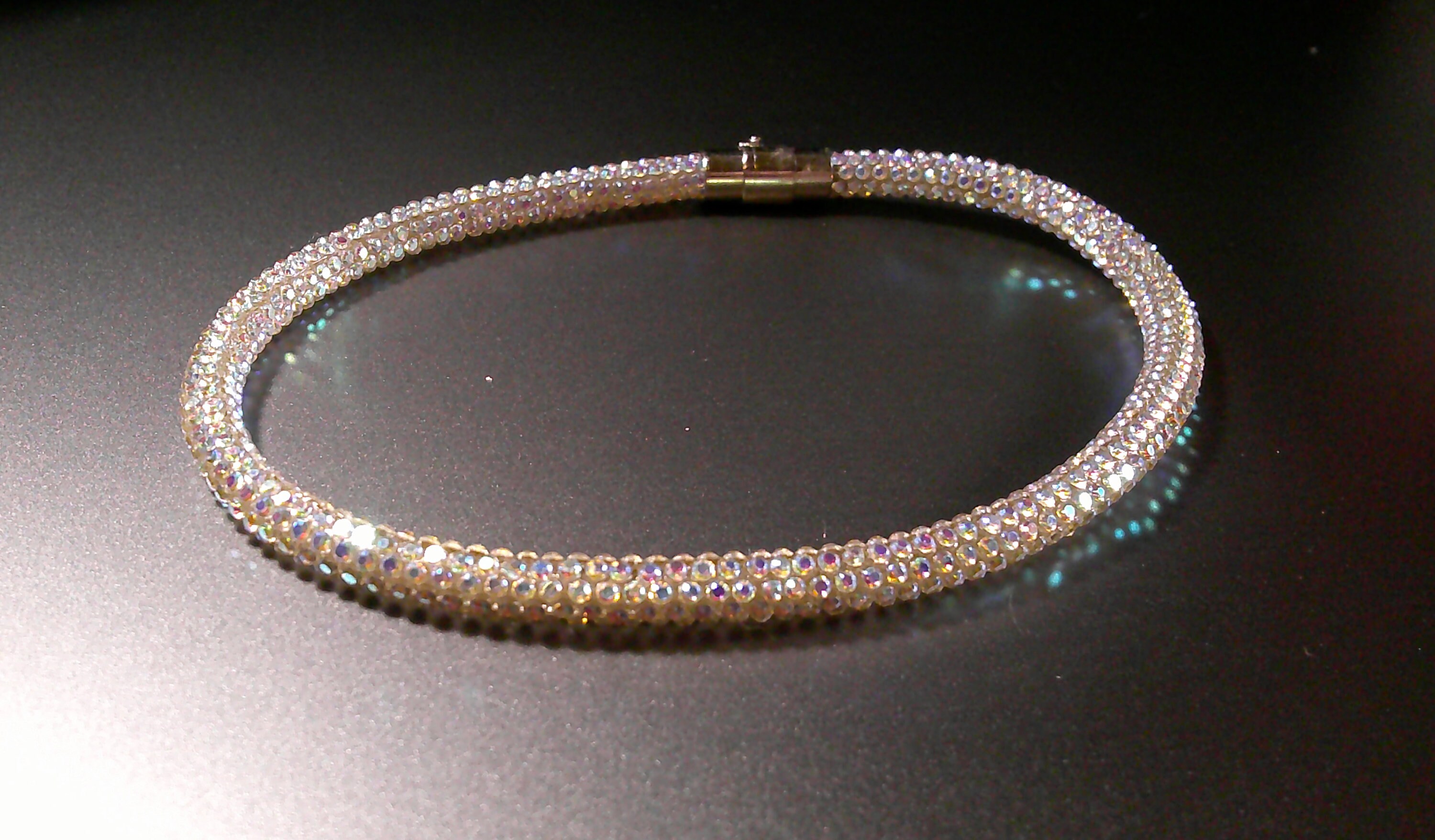 Elegant Crystal Dog Collar, Jeweled Dog Necklace. Fancy Rhinestone Dog ...