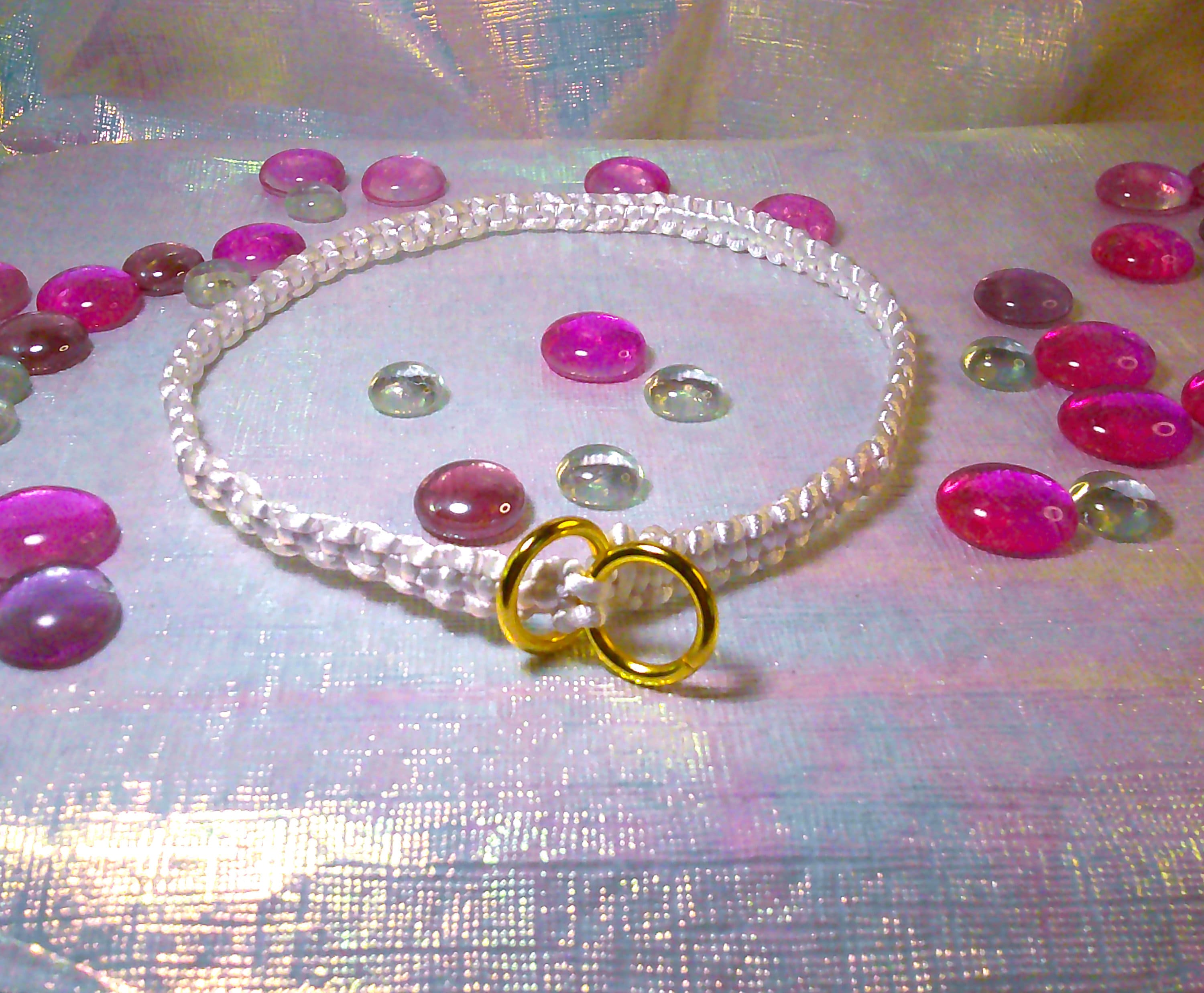 Elegant Soft Nylon Satin Choke Collar, Slip Collar for Dog Shows, Pets ...