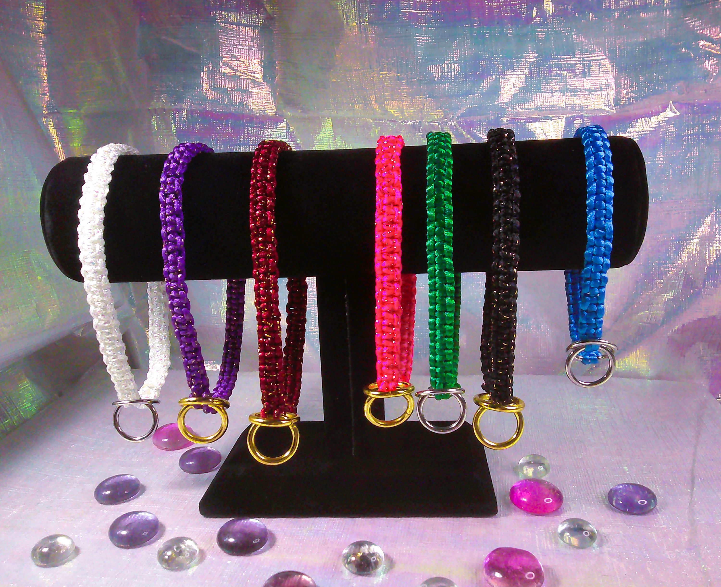 Elegant Soft Nylon Satin Choke Collar, Slip Collar for Dog Shows, Pets ...