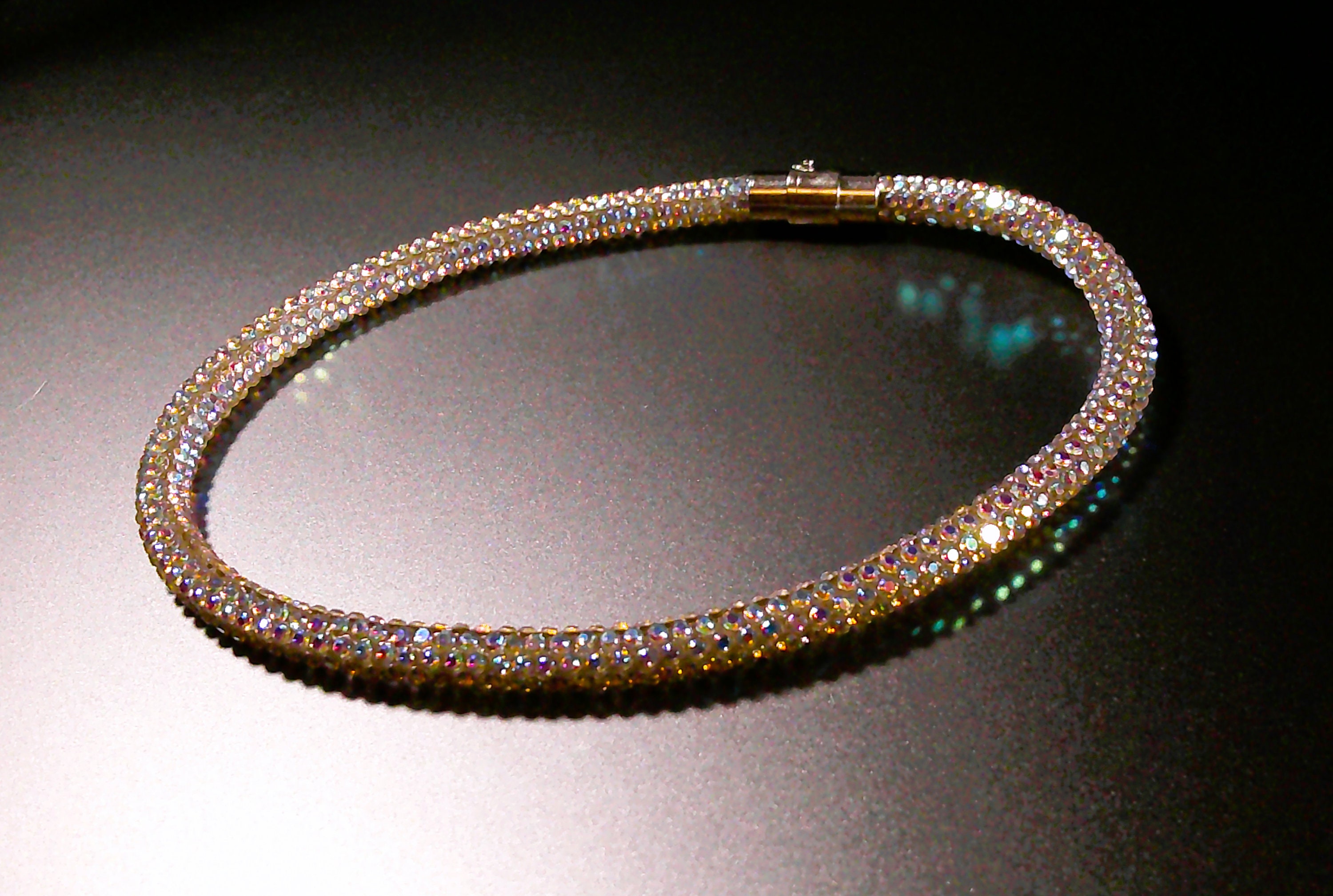 Elegant Crystal Dog Collar, Jeweled Dog Necklace. Fancy Rhinestone Dog ...