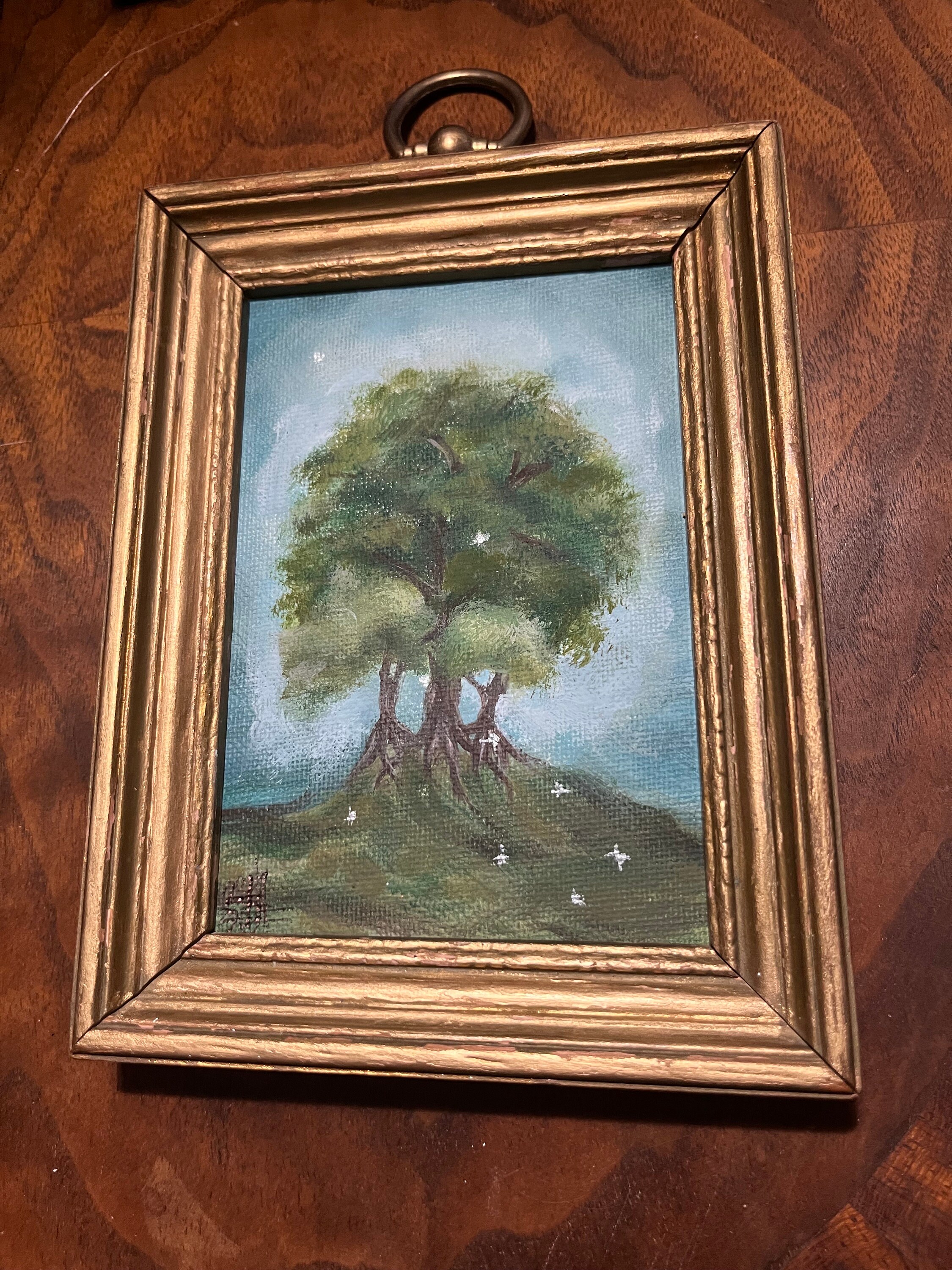 Firefly Family Tribe Mother Two Children ORIGINAL Canvas Painting One ...