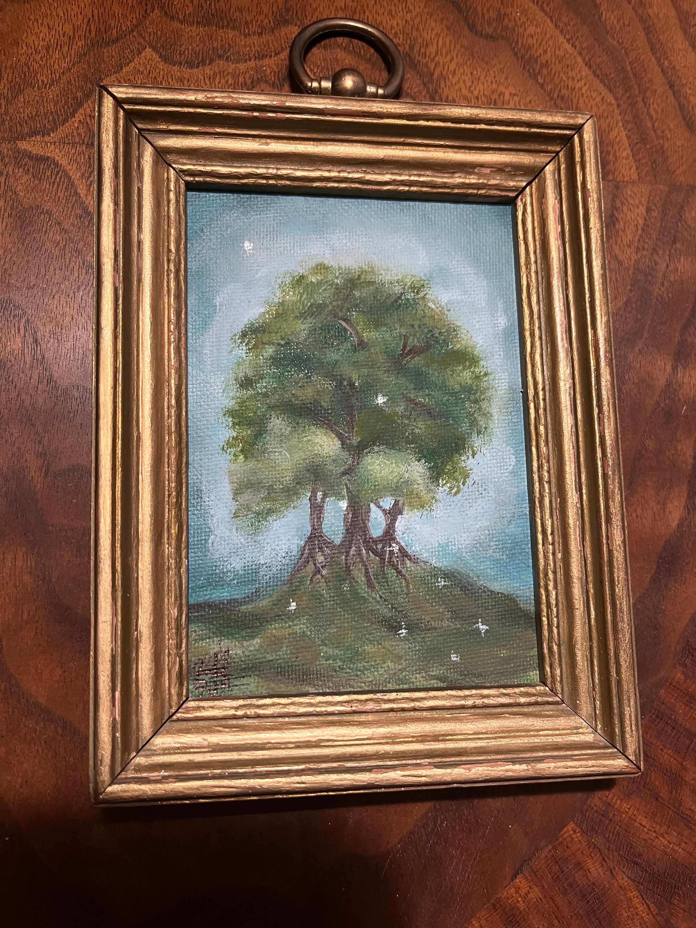 Firefly Family Tribe Mother Two Children ORIGINAL Canvas Painting One ...