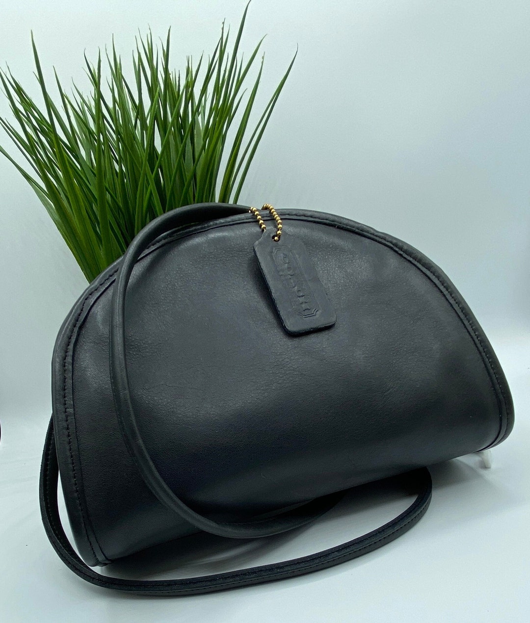 Vintage Coach Navy Kimball Crossbody - Taco Bag - Etsy