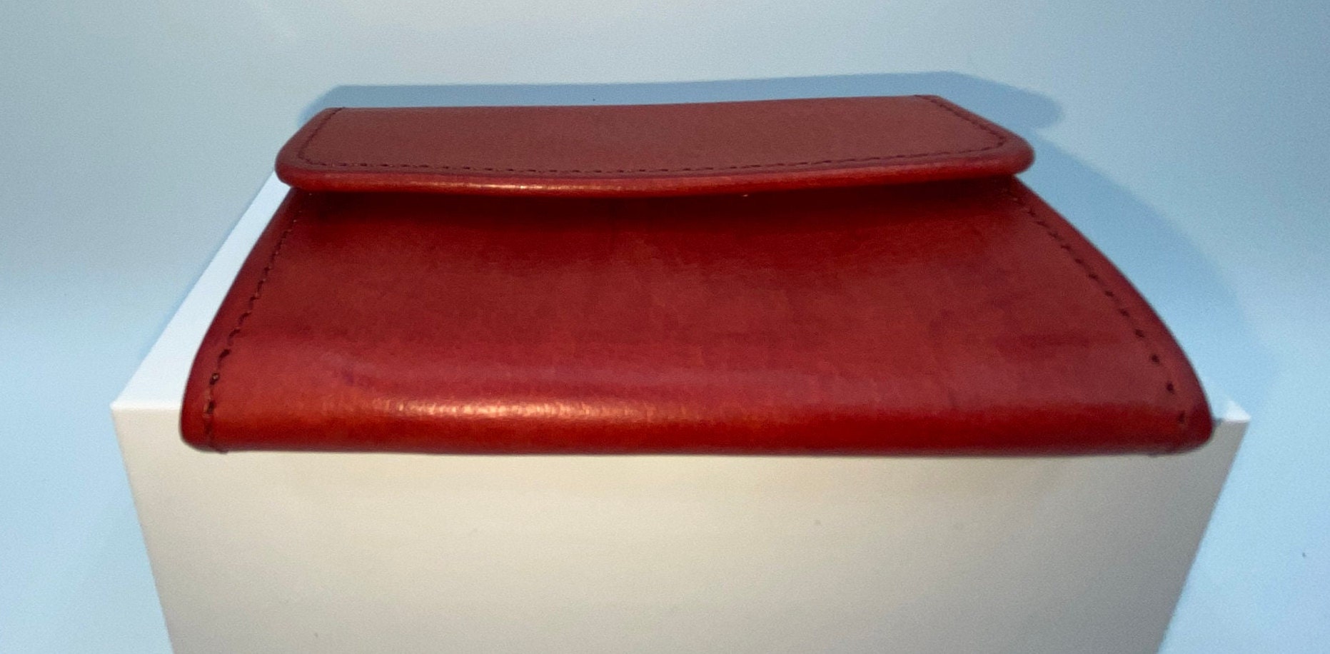 New Vintage Coach Red Water Buffalo Coin Purse Wallet - Etsy