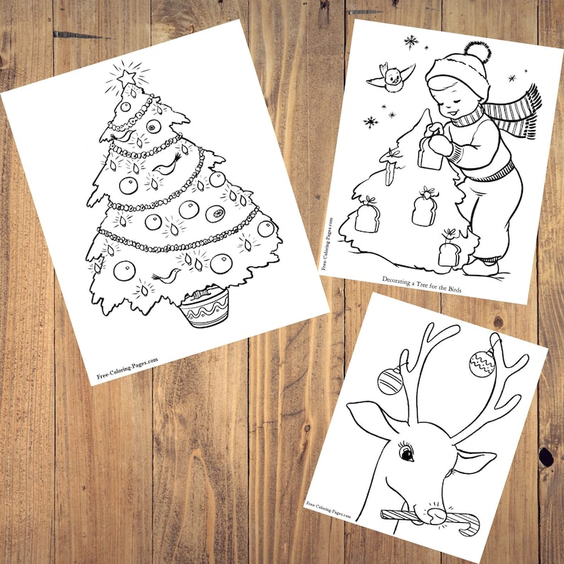 Fun Christmas Coloring Pages, Printable, Pdf, Perfect for Any Age ...