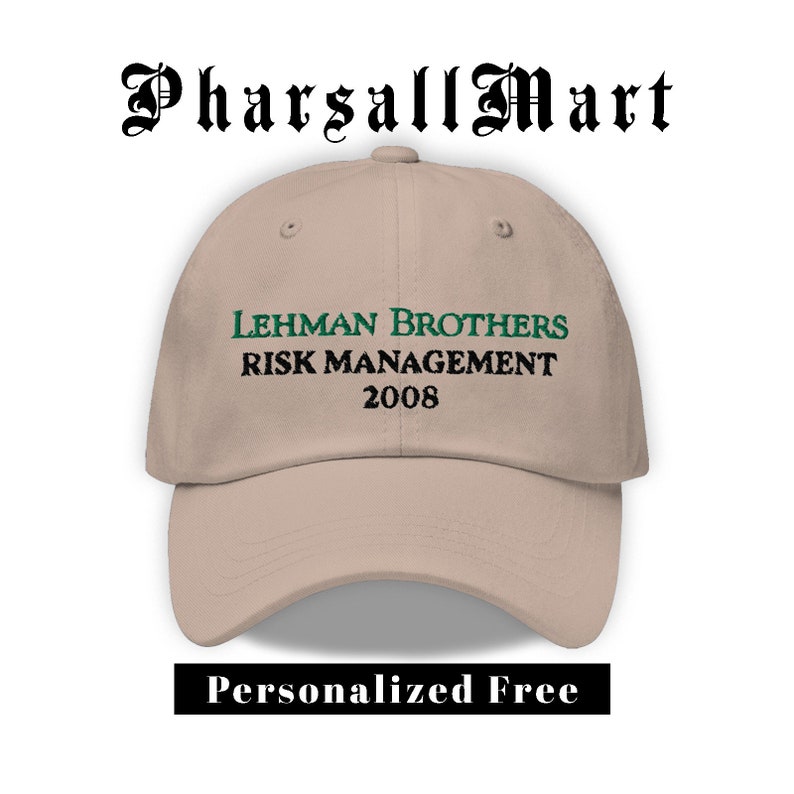 Dad Hat Embroidered Details lehman Brothers Risk Management 2008 ...