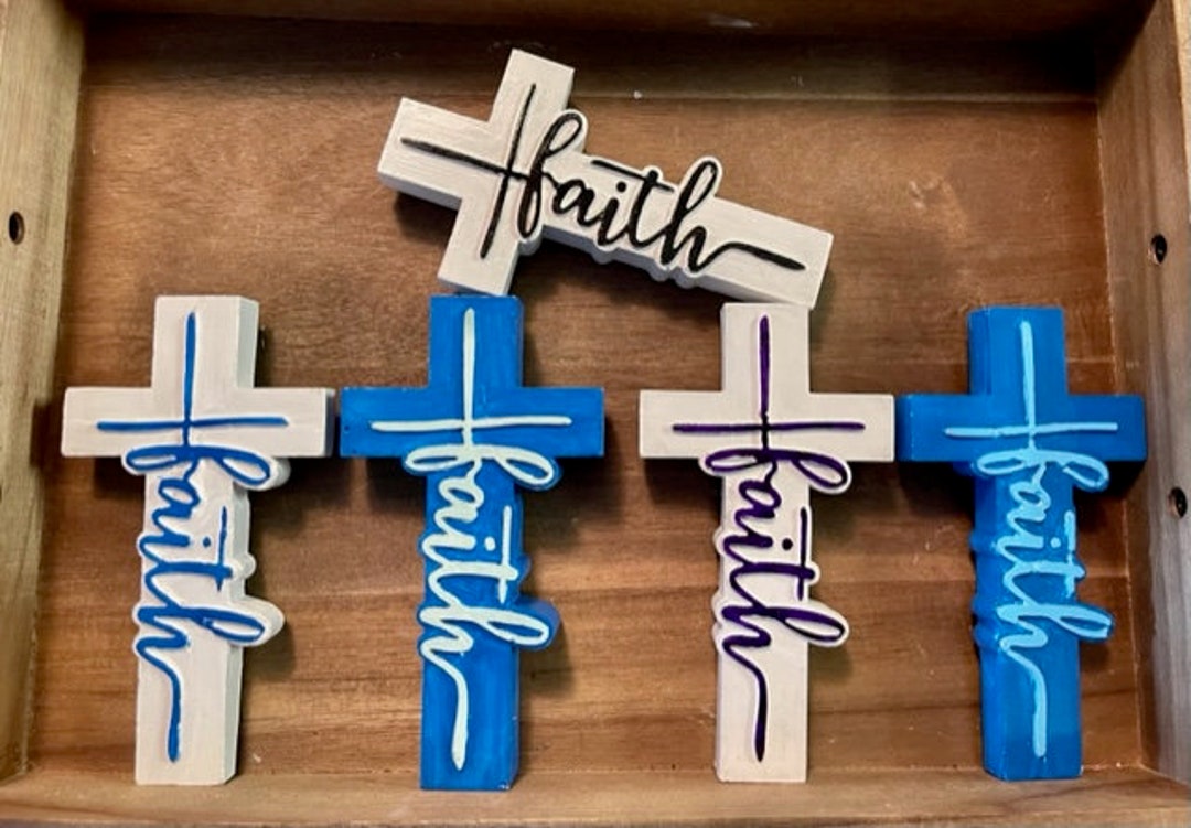 Handmade Gypsum Stone Religious Cross Faith - Etsy