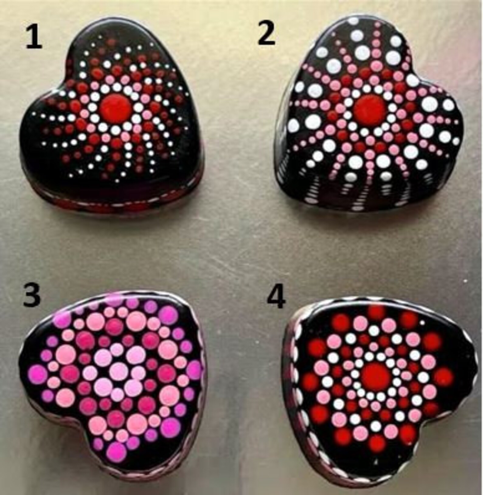 Mandala Stone - Hand Painted - Meditation Stone- Paperweight- Dot ...