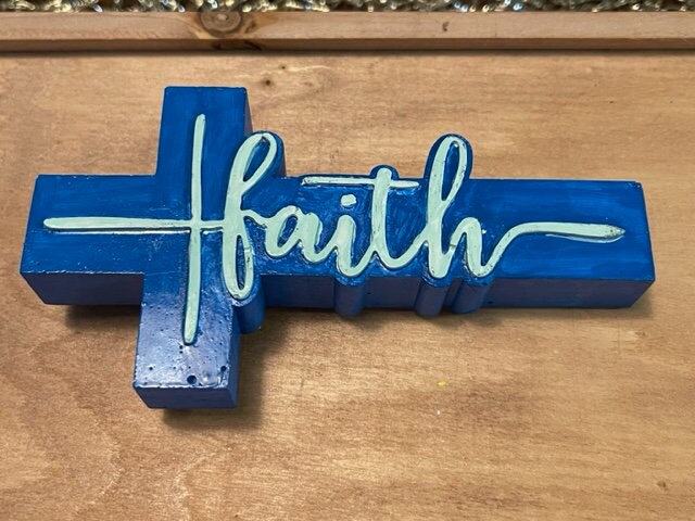 Handmade Gypsum Stone Religious Cross Faith - Etsy