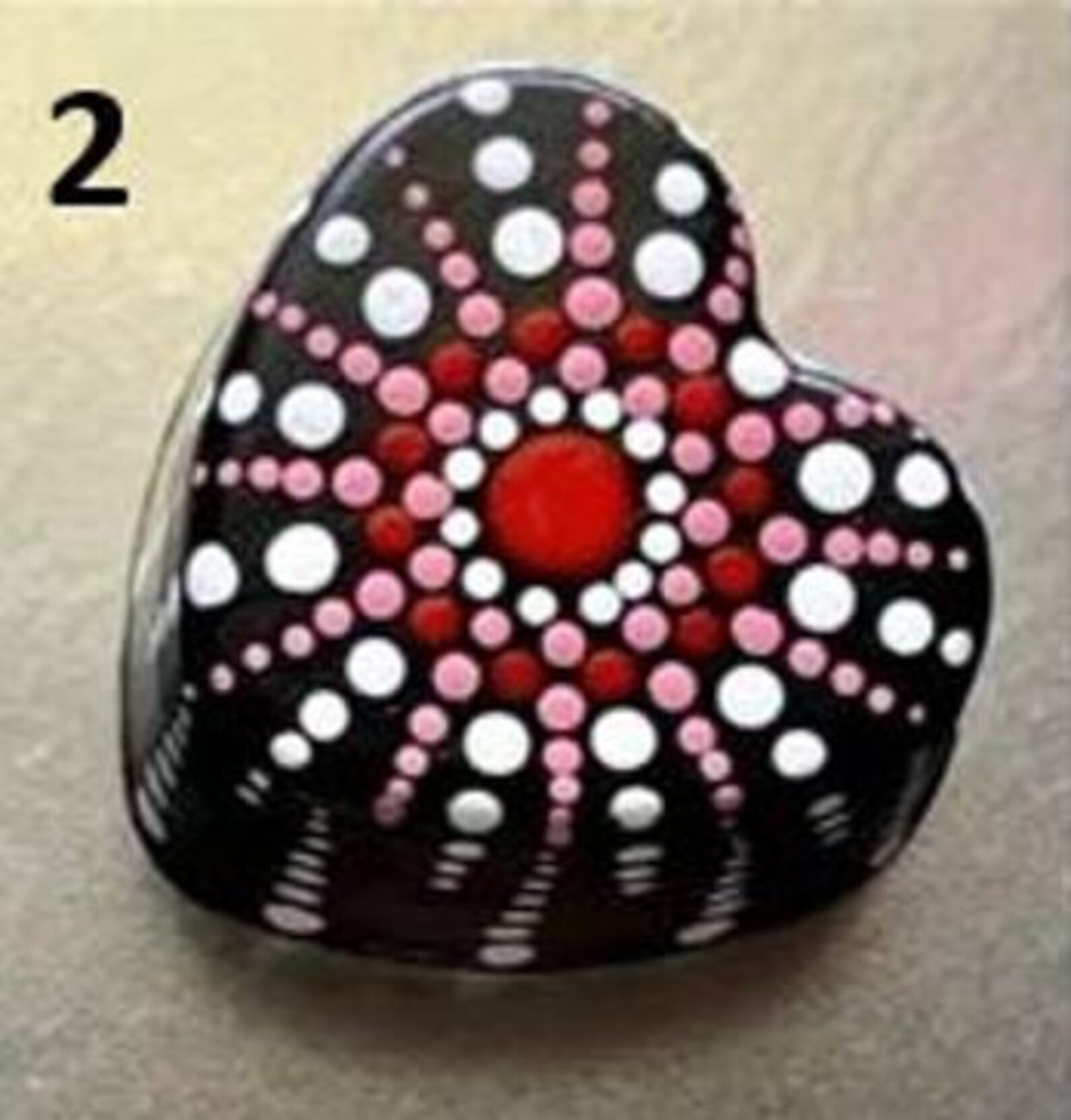 Mandala Stone - Hand Painted - Meditation Stone- Paperweight- Dot ...