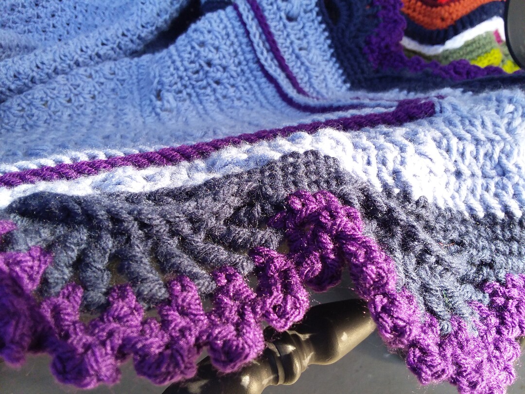 Amethyst Acres Crocheted Throw - Etsy