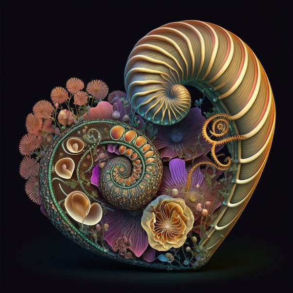 Nautilus Art - Etsy