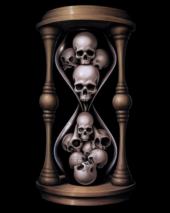Skull Hourglass