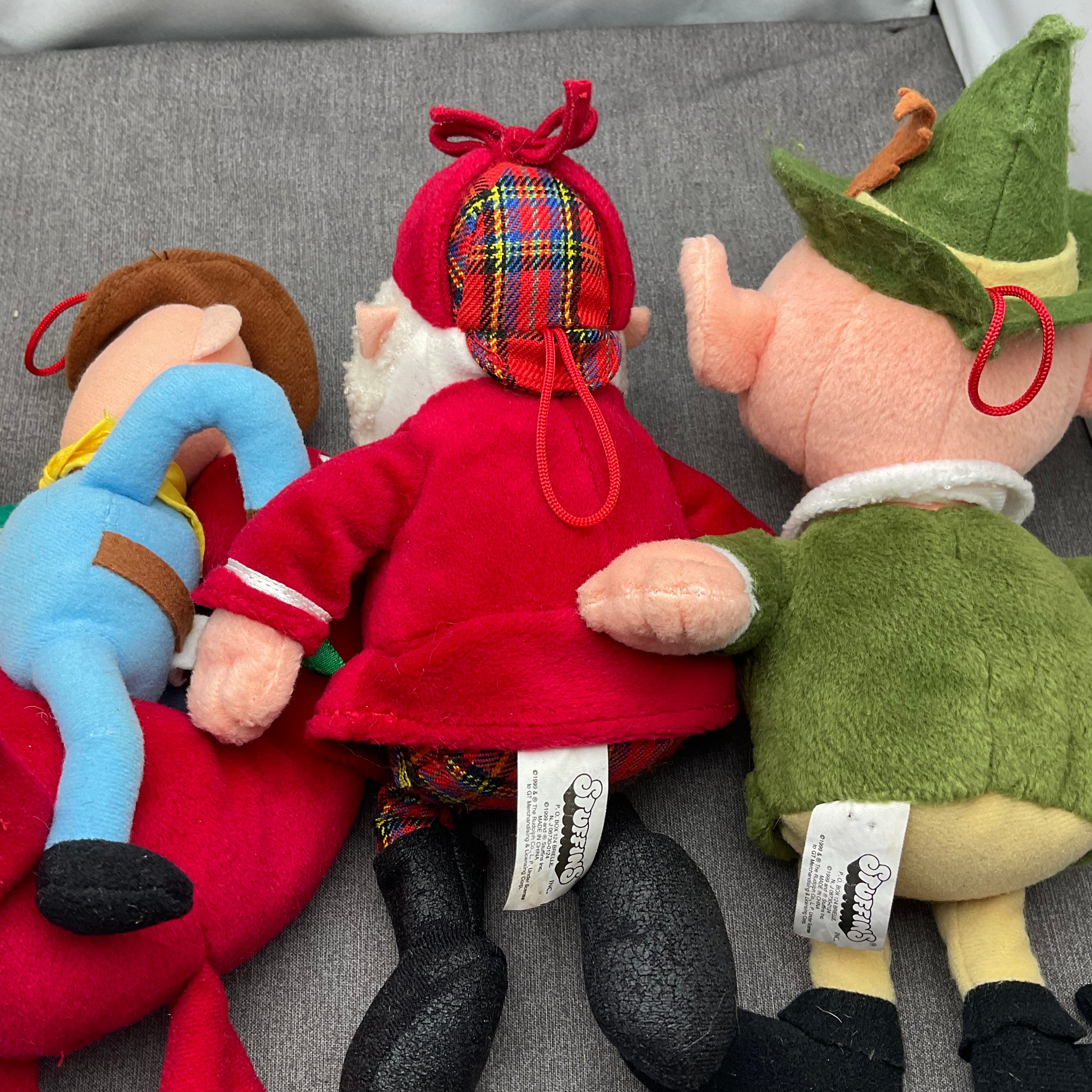 Misfit Island Rudolph CVS 1999 Stuffins Stuffed Plush Ornament Lot of 4 ...