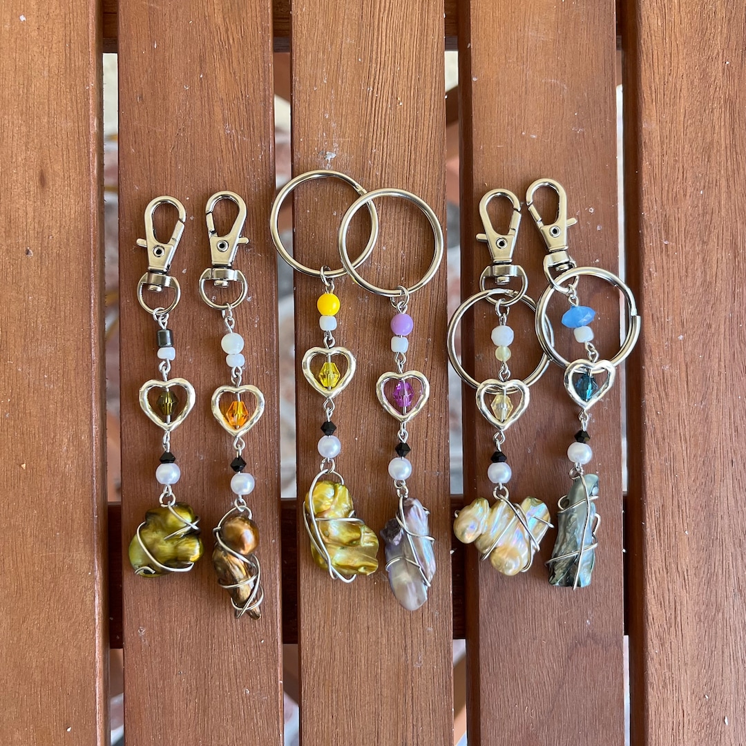 Freshwater Pearl Keychains - Etsy