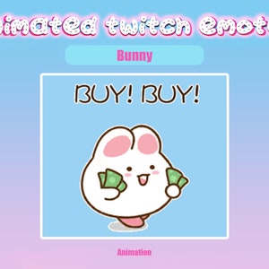 Animated Twitch Emote Bunny Workout for Twitch and Discord! Animated ...