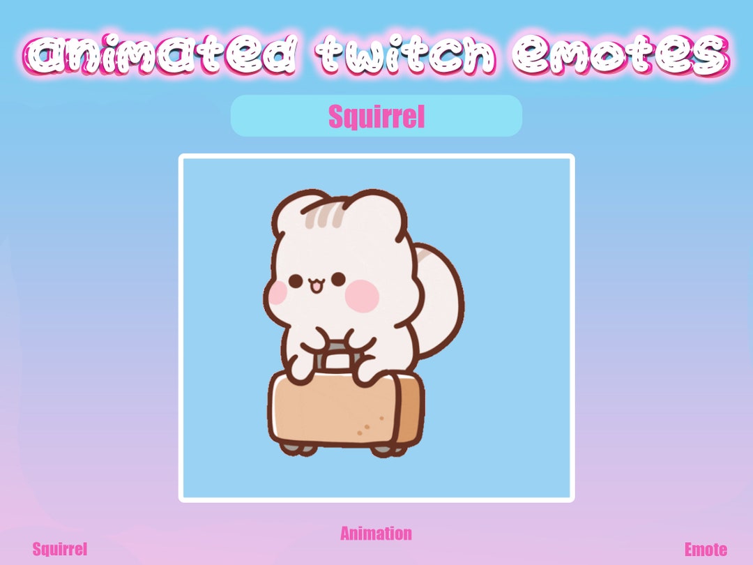 Animated Twitch Emote Squirrel for Twitch and Discord! Animated Emotes ...