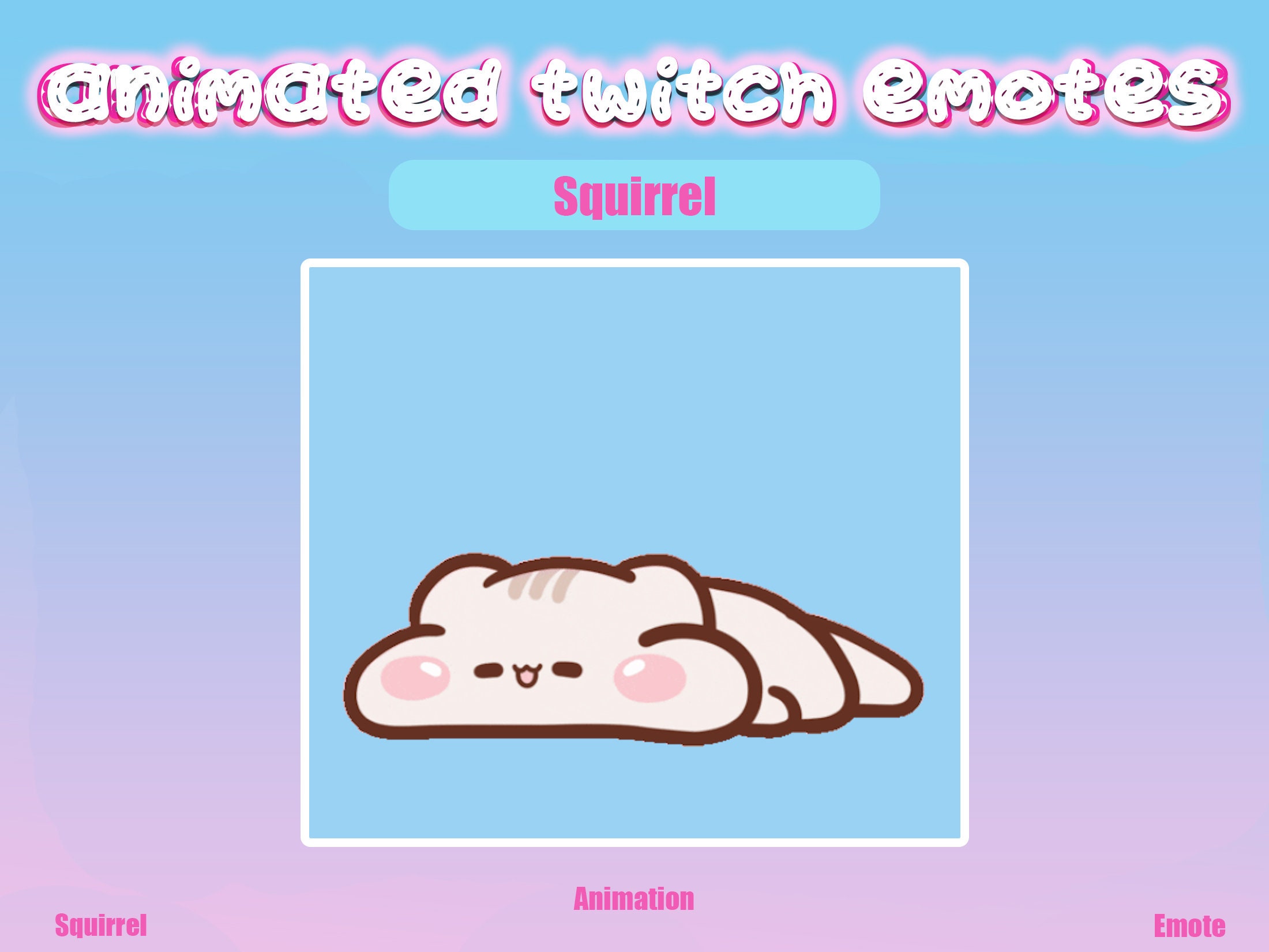 Animated Twitch Emote Squirrel for Twitch and Discord Animated Emotes ...