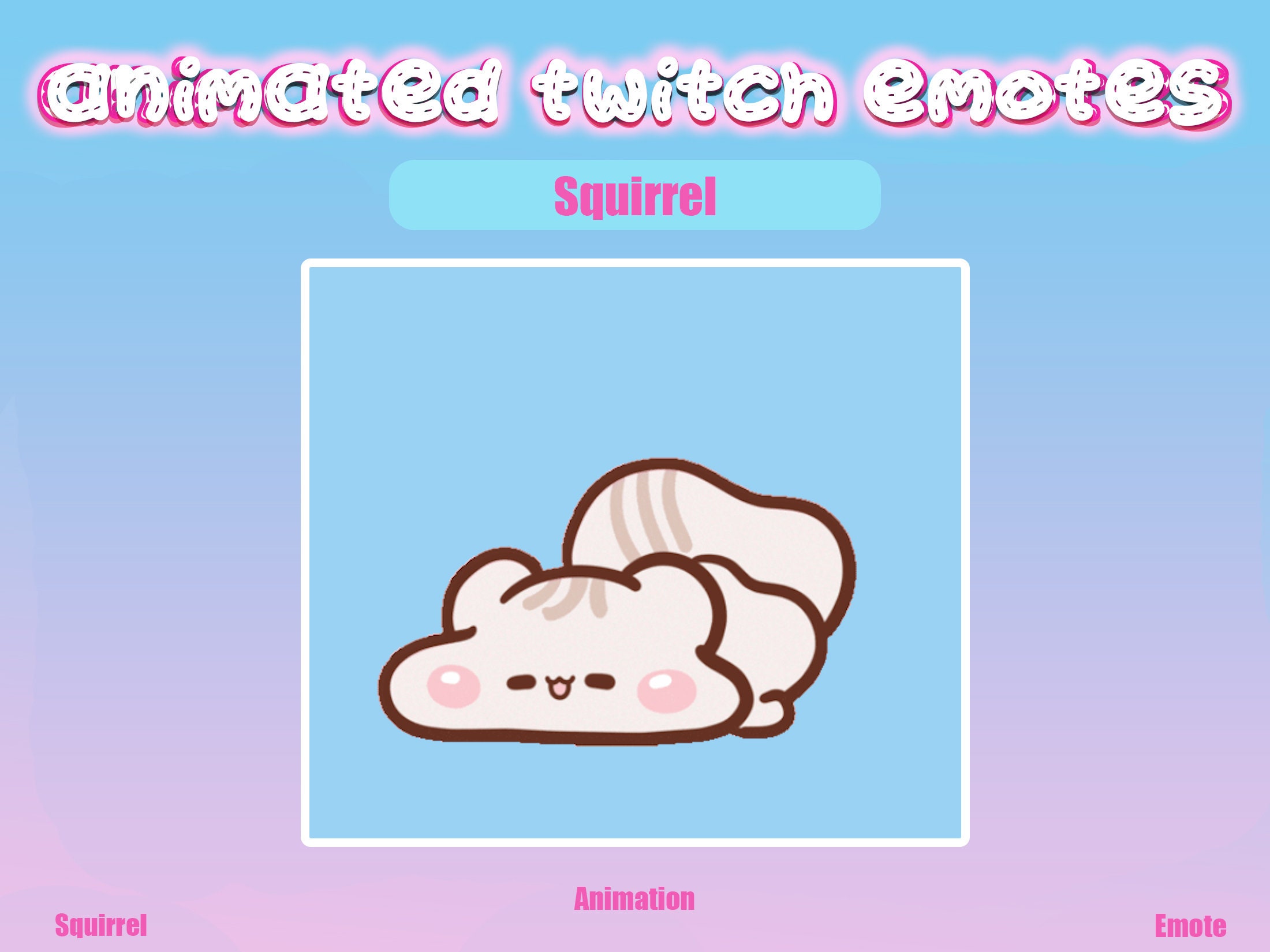Animated Twitch Emote Squirrel for Twitch and Discord Animated Emotes ...